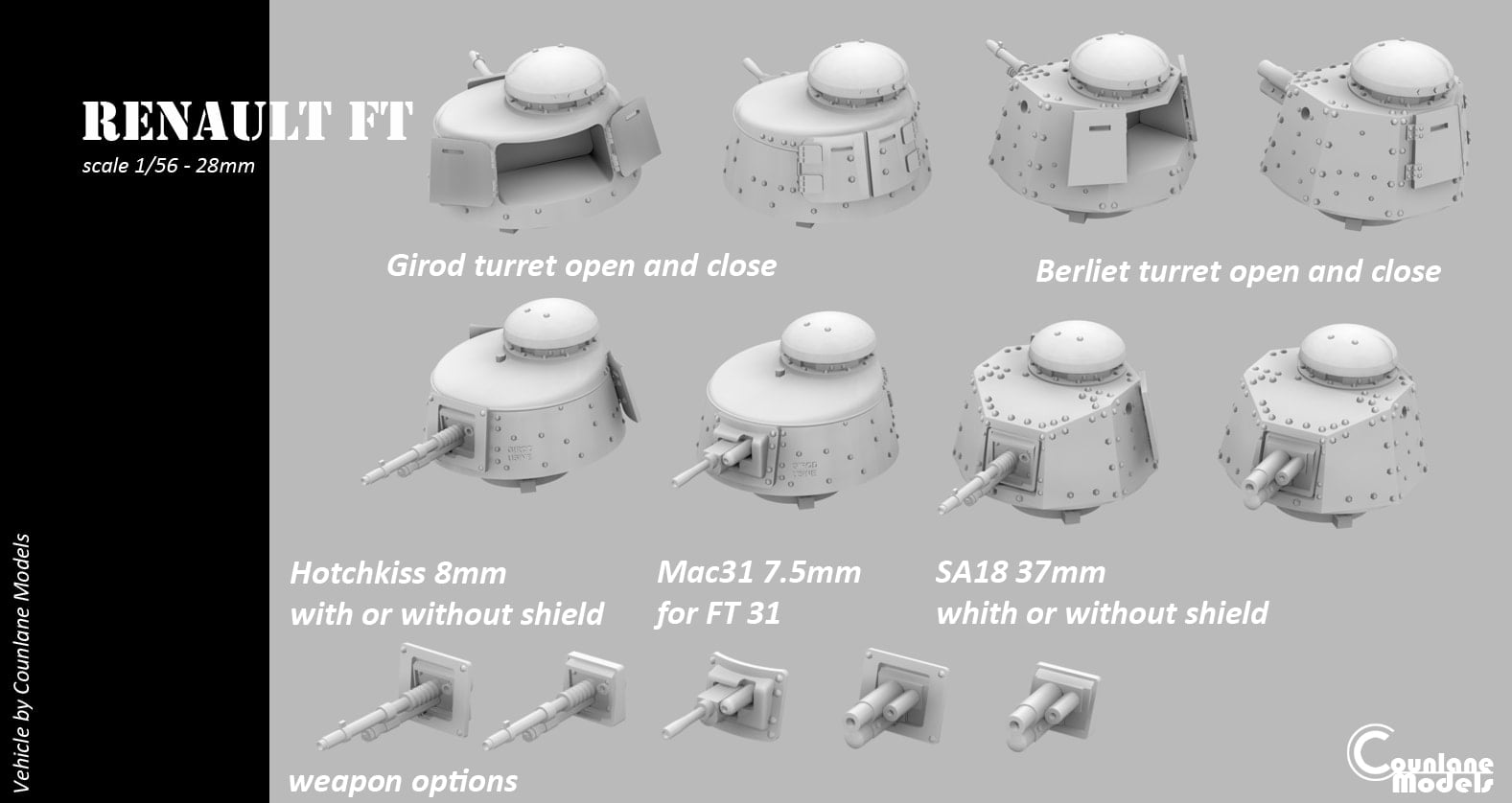 Renault FT by Counlane Models - Wargaming3D