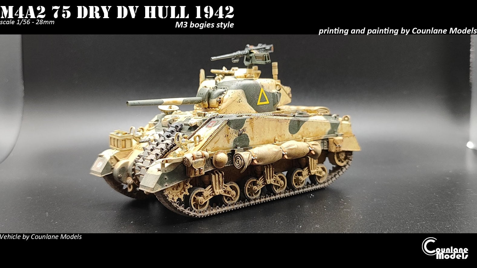Sherman III DV Hull, M3 bogies style 1942 by Counlane Models - Wargaming3D