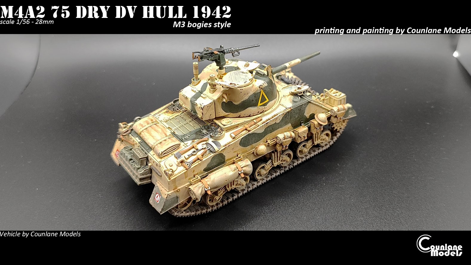 Sherman III DV Hull, M3 bogies style 1942 by Counlane Models - Wargaming3D