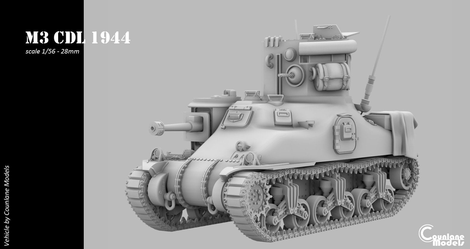 M3A1 Lee CDL - Canal Defense Light by Counlane Models - Wargaming3D