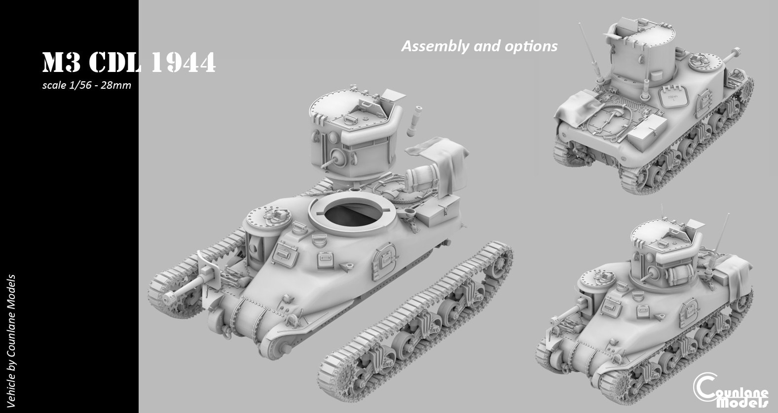 M3A1 Lee CDL - Canal Defense Light by Counlane Models - Wargaming3D