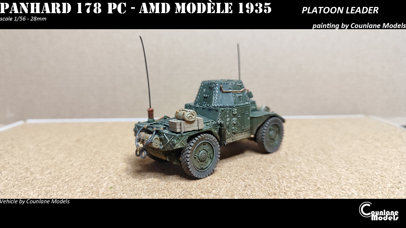 Panhard 178 PC- PLATOON LEADER Version, accurate model with stowage ...