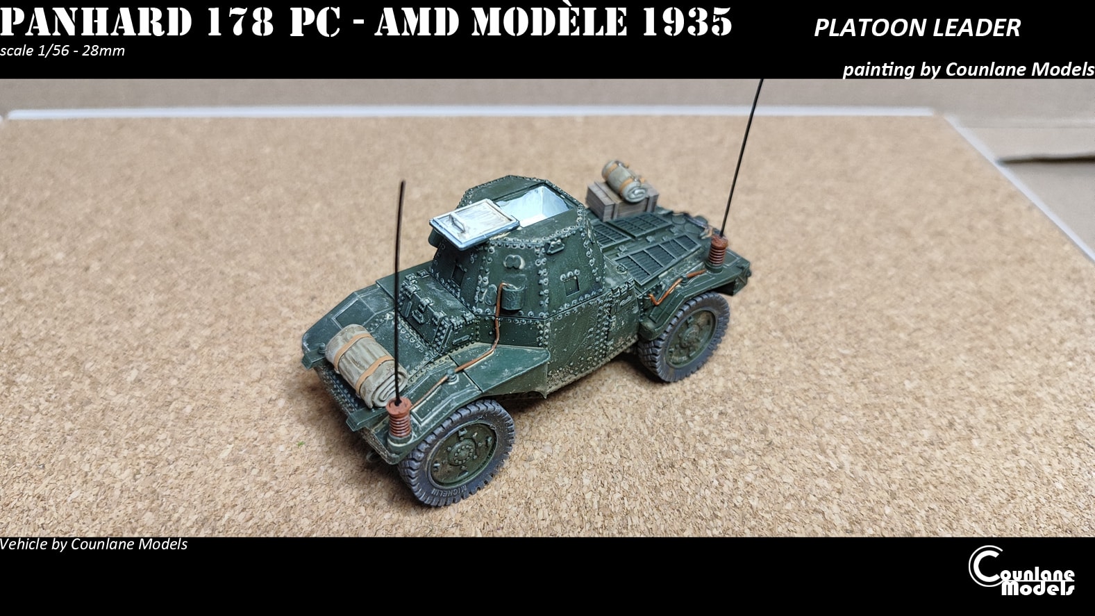 Panhard 178 PC- PLATOON LEADER Version, accurate model with stowage ...