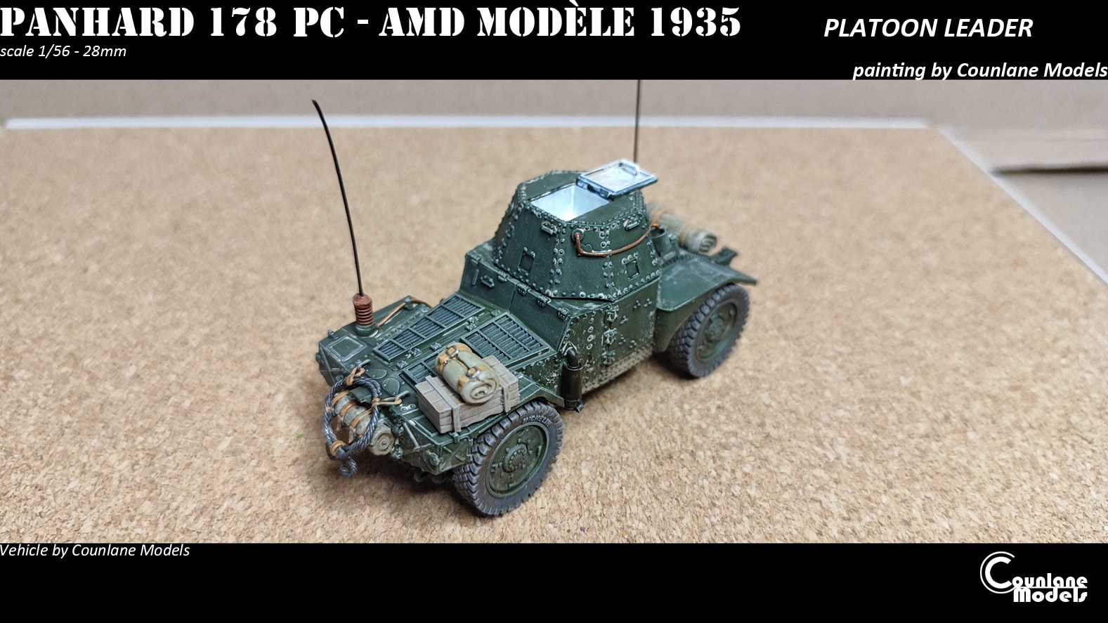 Panhard 178 PC- PLATOON LEADER Version, accurate model with stowage ...