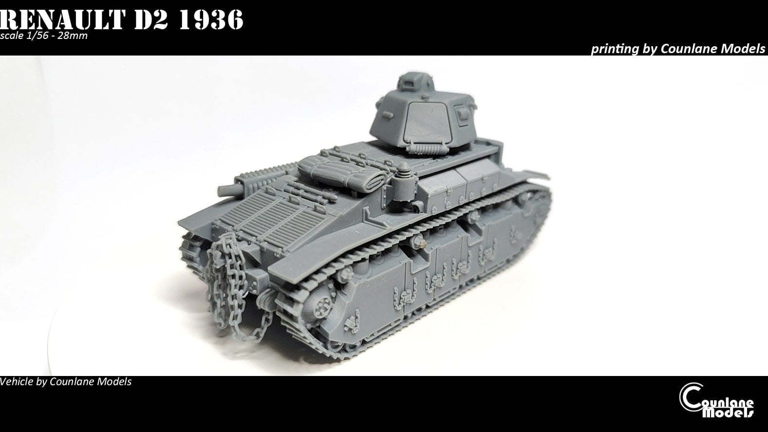Renault D2 1936 by Counlane Models - Wargaming3D