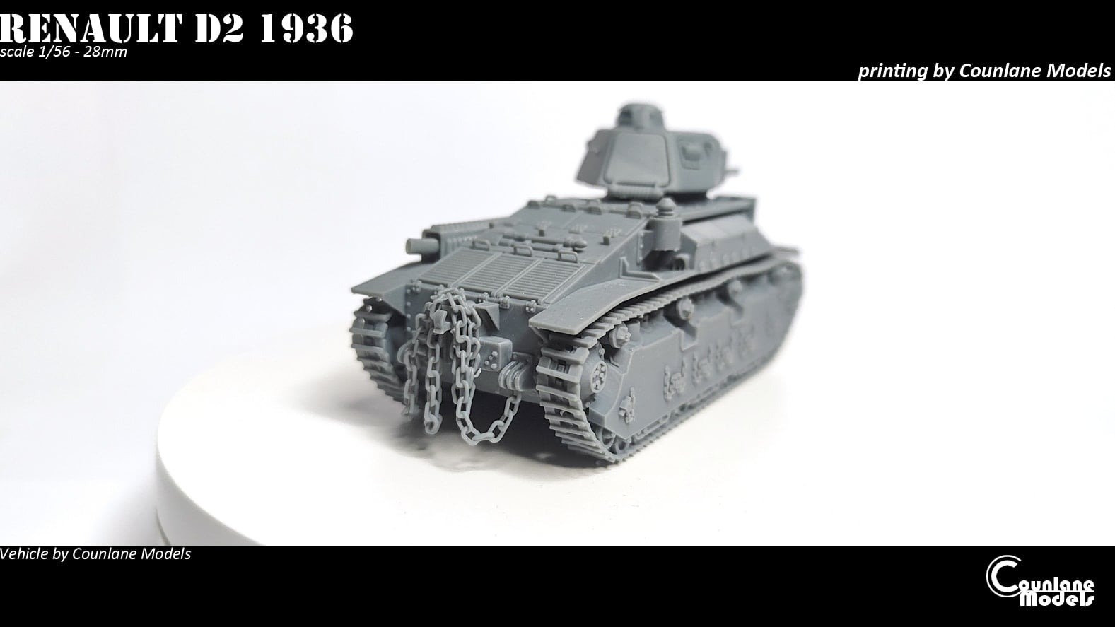Renault D2 1936 by Counlane Models - Wargaming3D