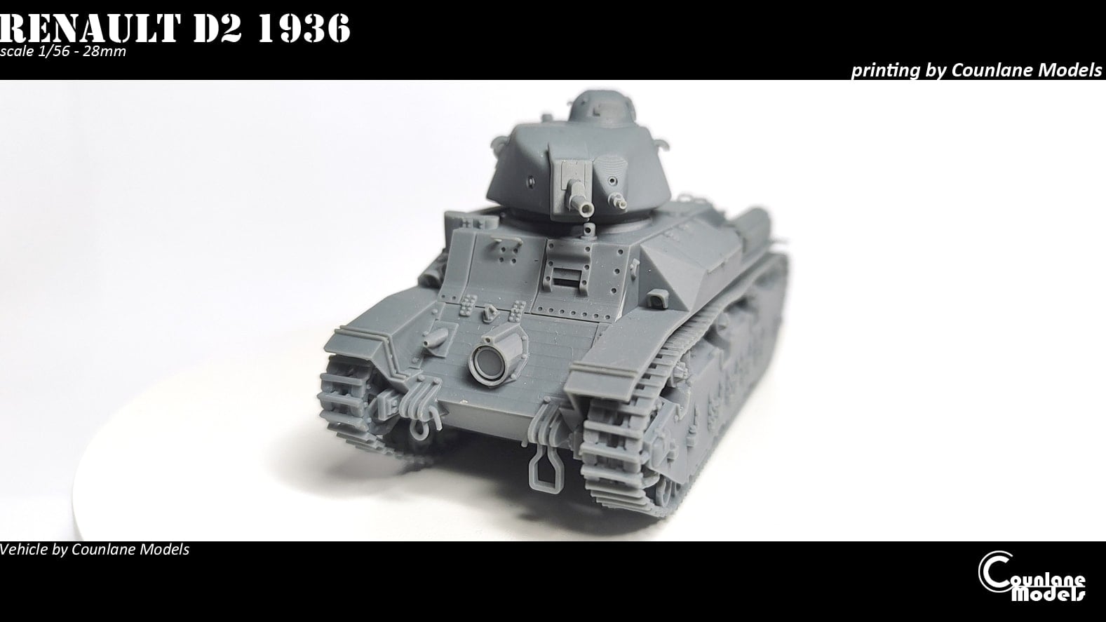 Renault D2 1936 by Counlane Models - Wargaming3D