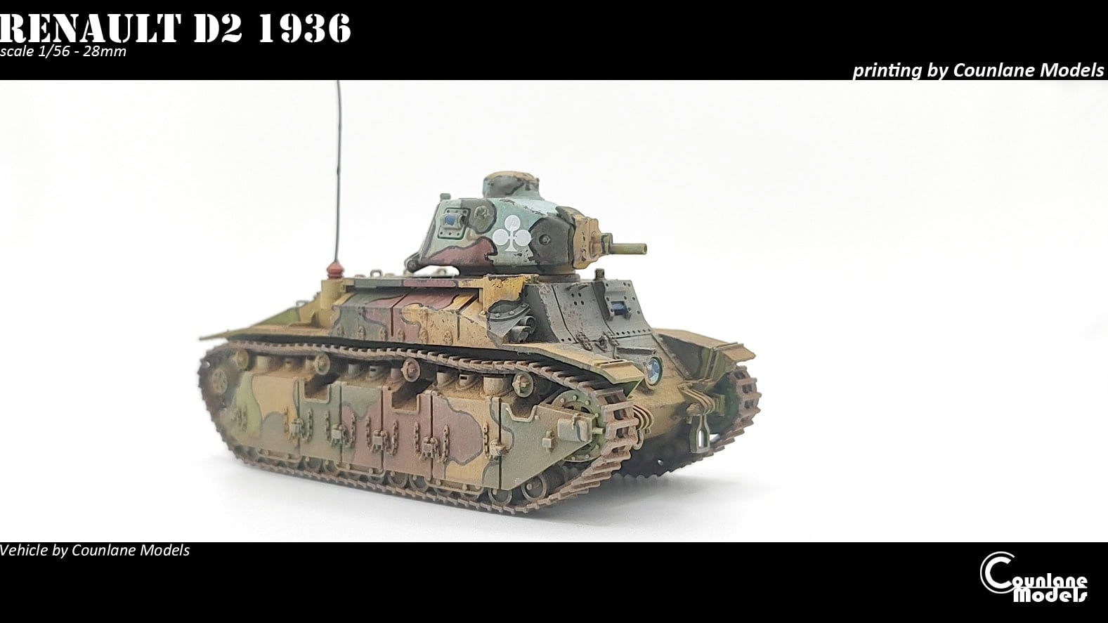 Renault D2 1936 by Counlane Models - Wargaming3D