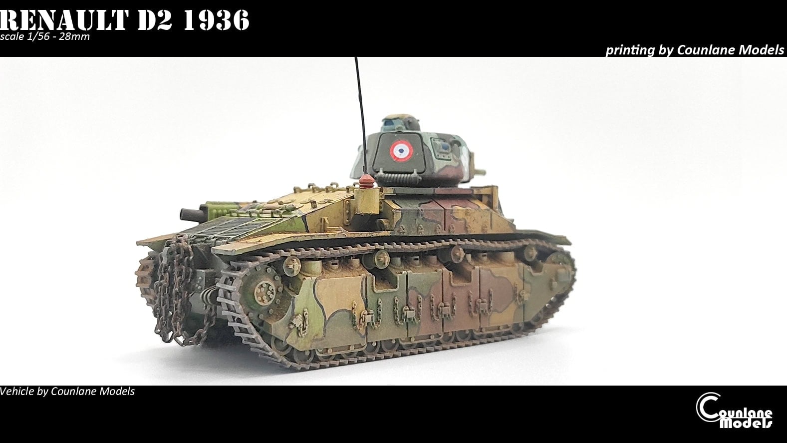 Renault D2 1936 by Counlane Models - Wargaming3D
