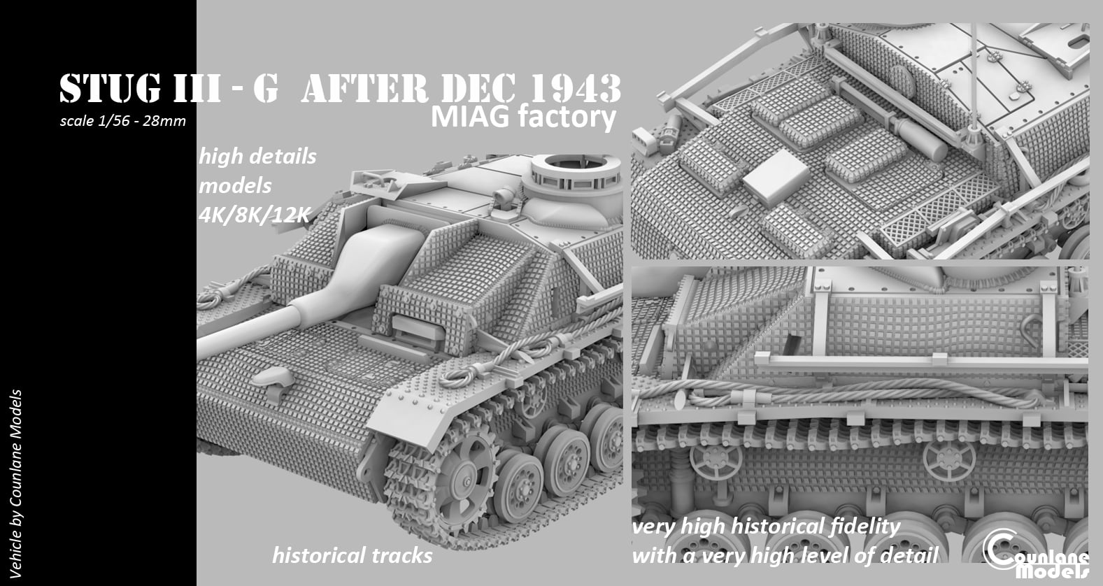 Stug III / Stuh 42 G after dec-1943 MIAG factory by Counlane Models ...