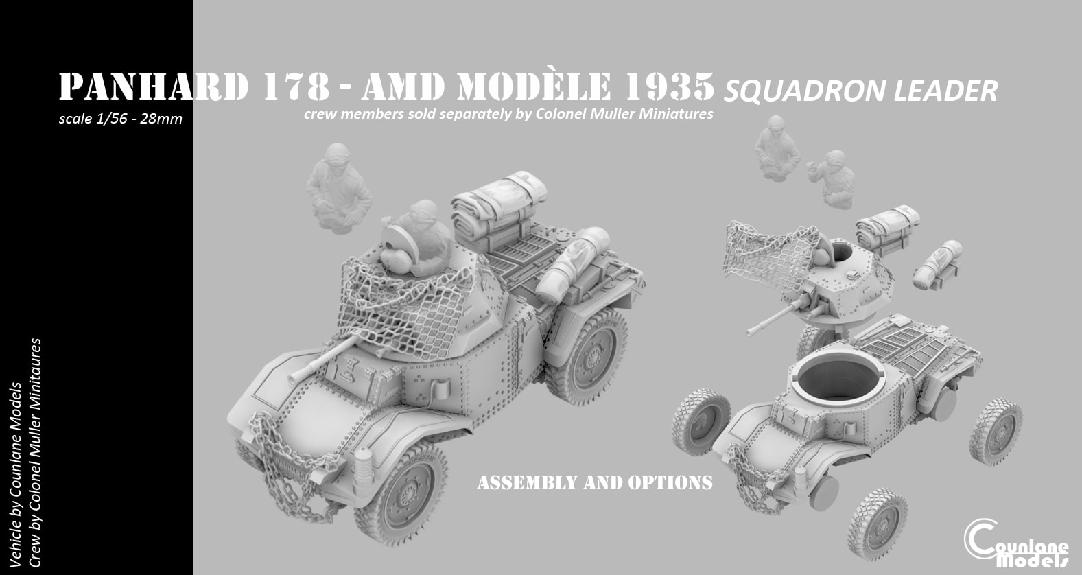 Panhard 178 SQUADRON LEADER by Counlane Models - Wargaming3D
