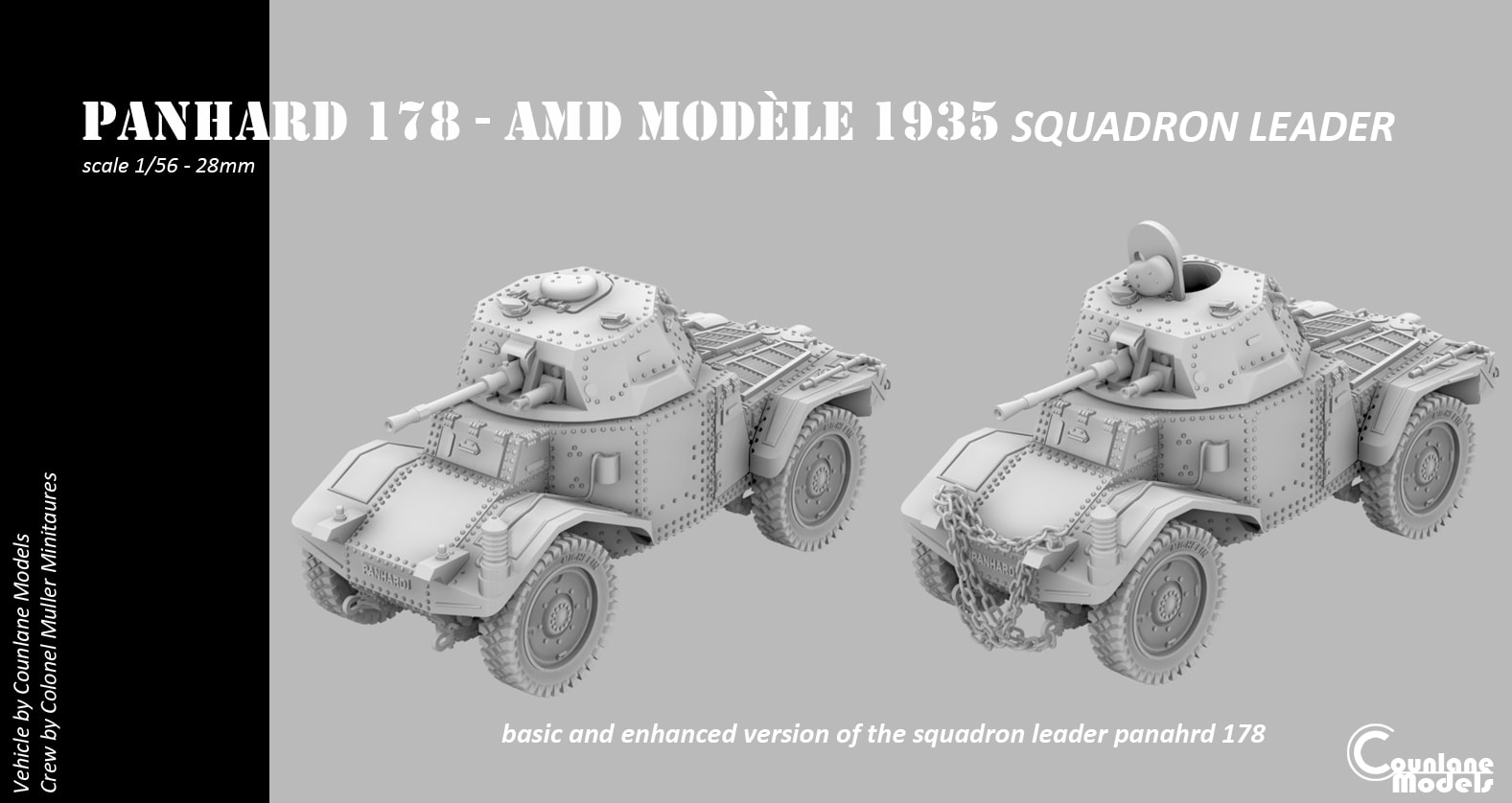 Panhard 178 SQUADRON LEADER by Counlane Models - Wargaming3D