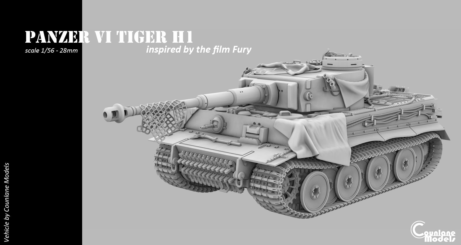 Tiger 1 H1 "Fury" by Counlane Models - Wargaming3D