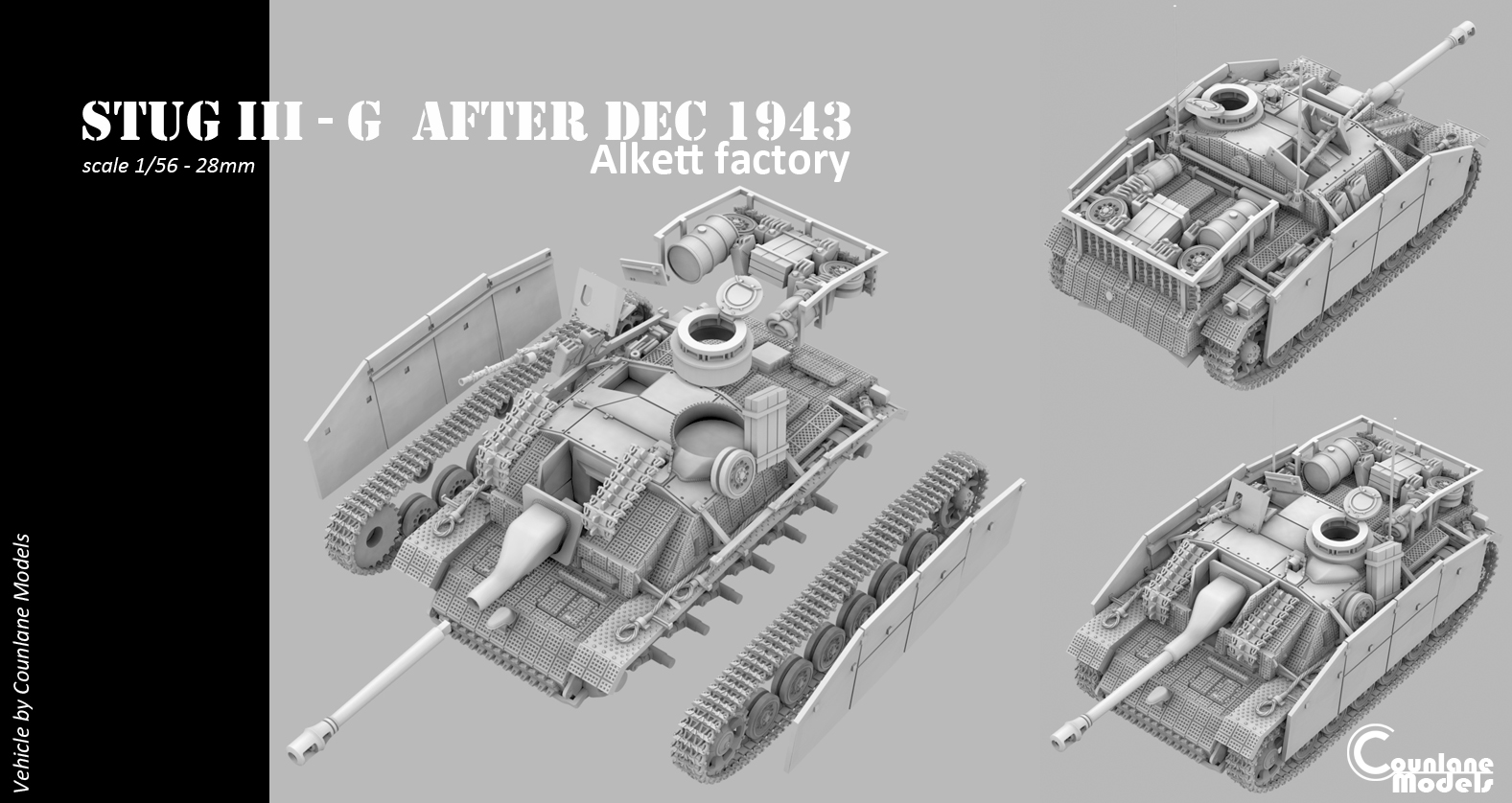 Stug III G ALKETT Bundle by Counlane Models - Wargaming3D