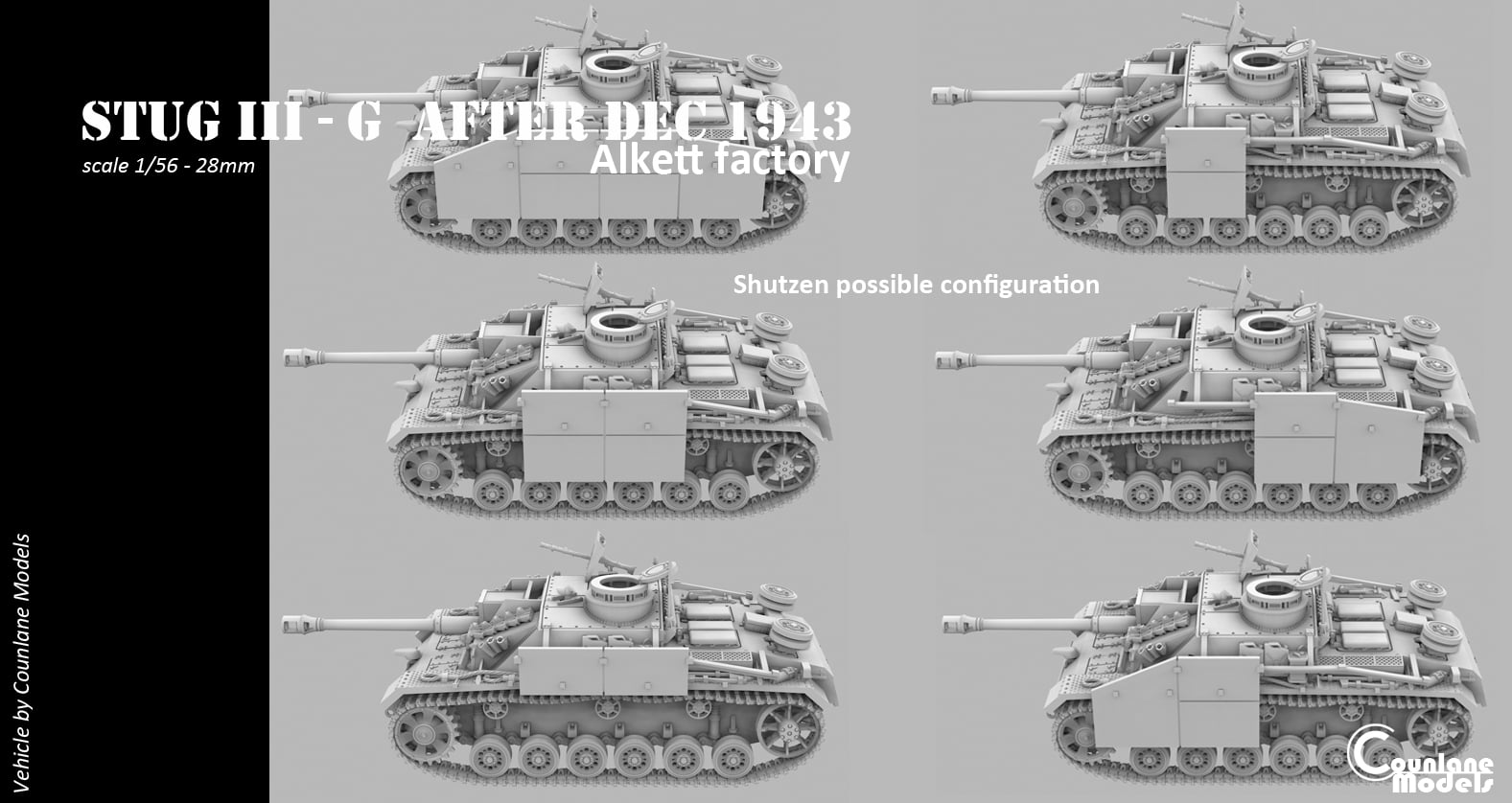 Stug III G ALKETT Bundle by Counlane Models - Wargaming3D