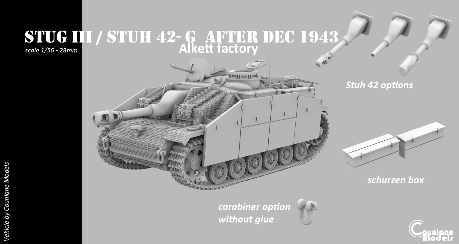 Stug III G ALKETT Bundle by Counlane Models - Wargaming3D
