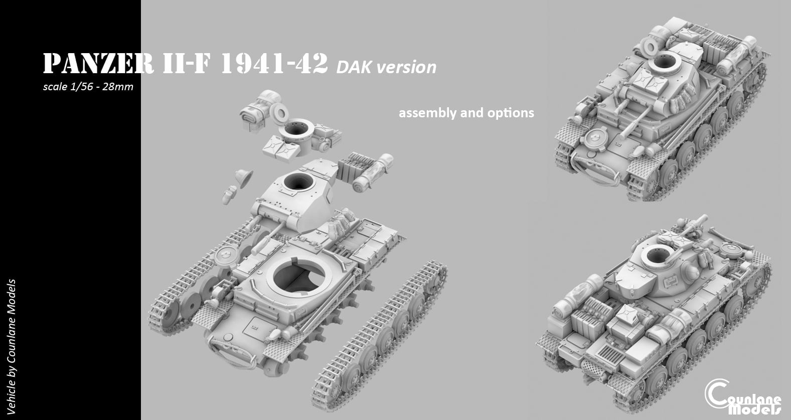 Panzer II F 1941-1942 European and DAK versions by Counlane Models ...