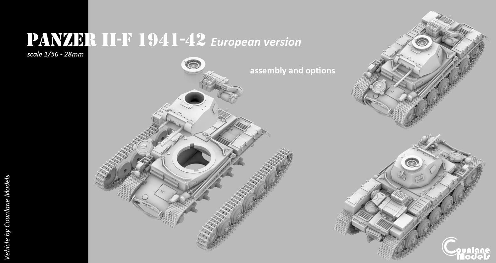 Panzer II F 1941-1942 European and DAK versions by Counlane Models ...