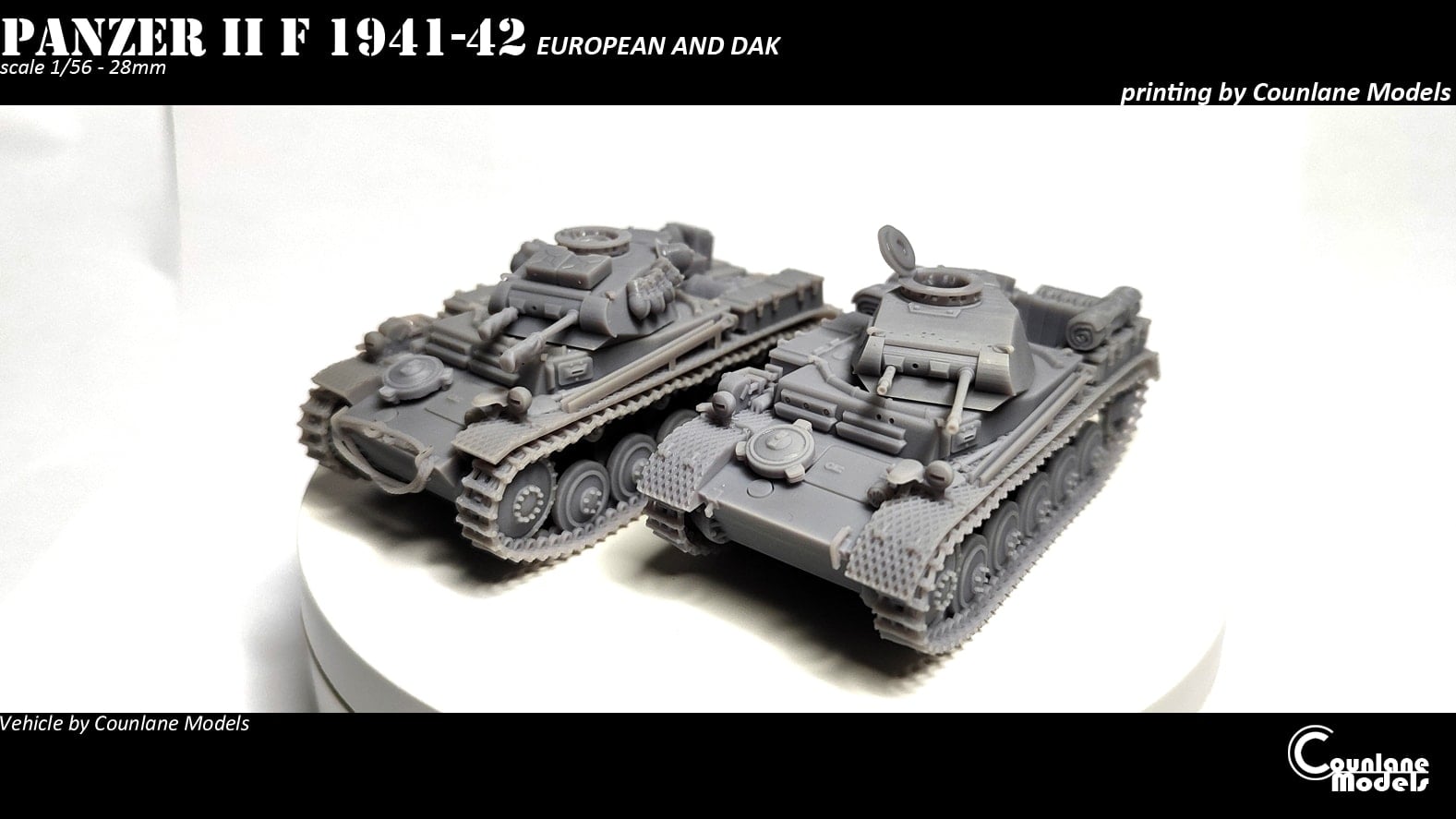 Panzer II F 1941-1942 European and DAK versions by Counlane Models ...