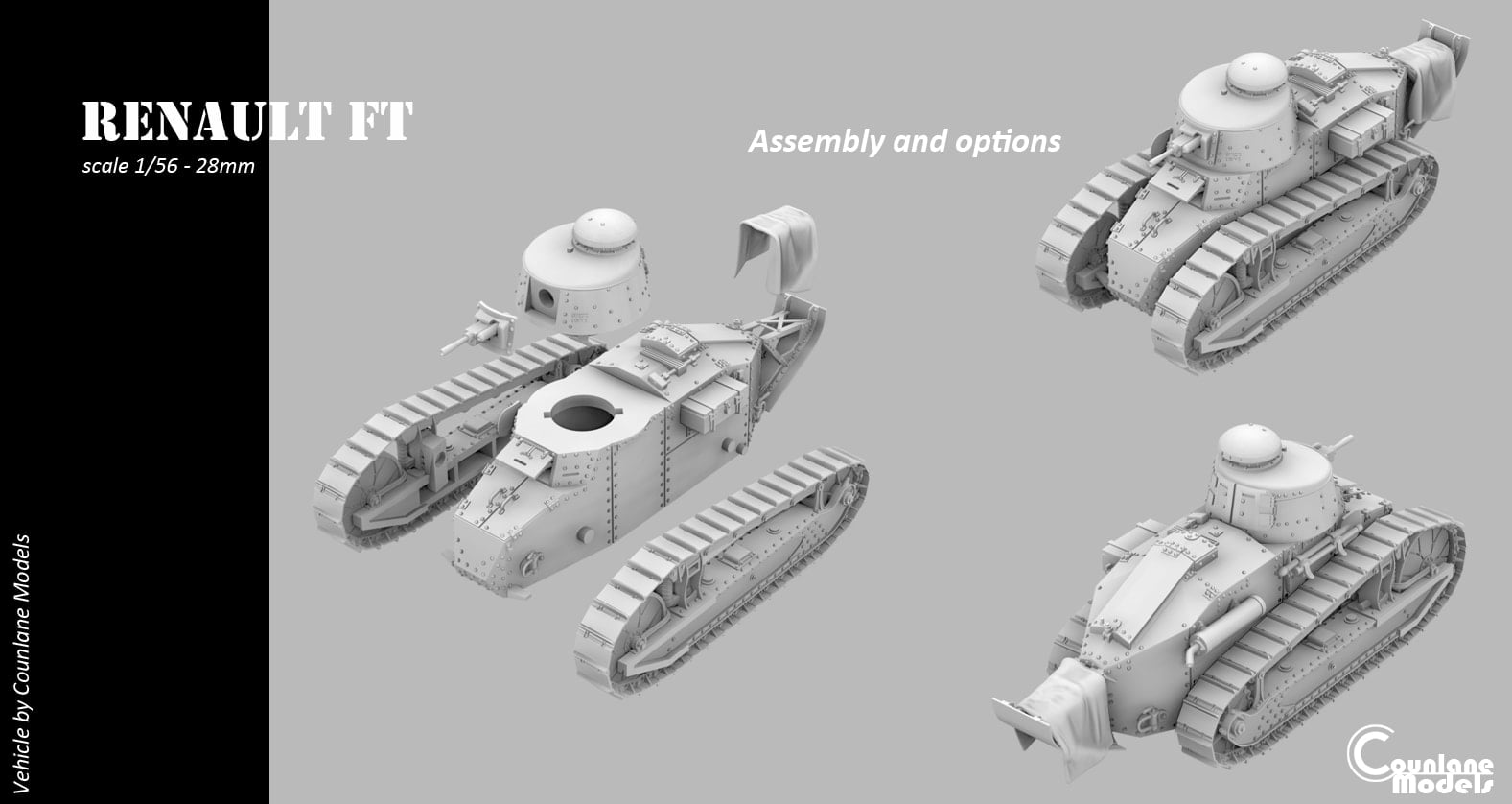 Renault FT collection by Counlane Models - Wargaming3D