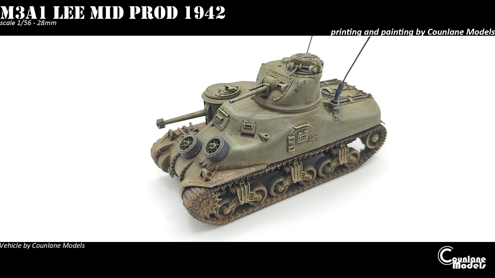 M3A1 Lee Mid Production by Counlane Models - Wargaming3D