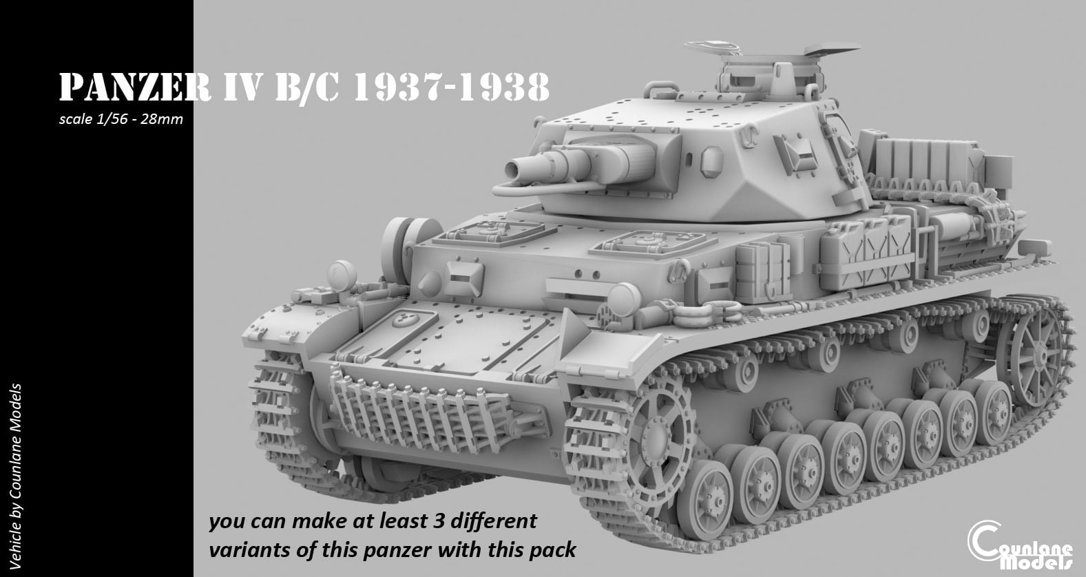 Panzer IV B/C 1937-1938 at least 3 possible variants by Counlane Models ...
