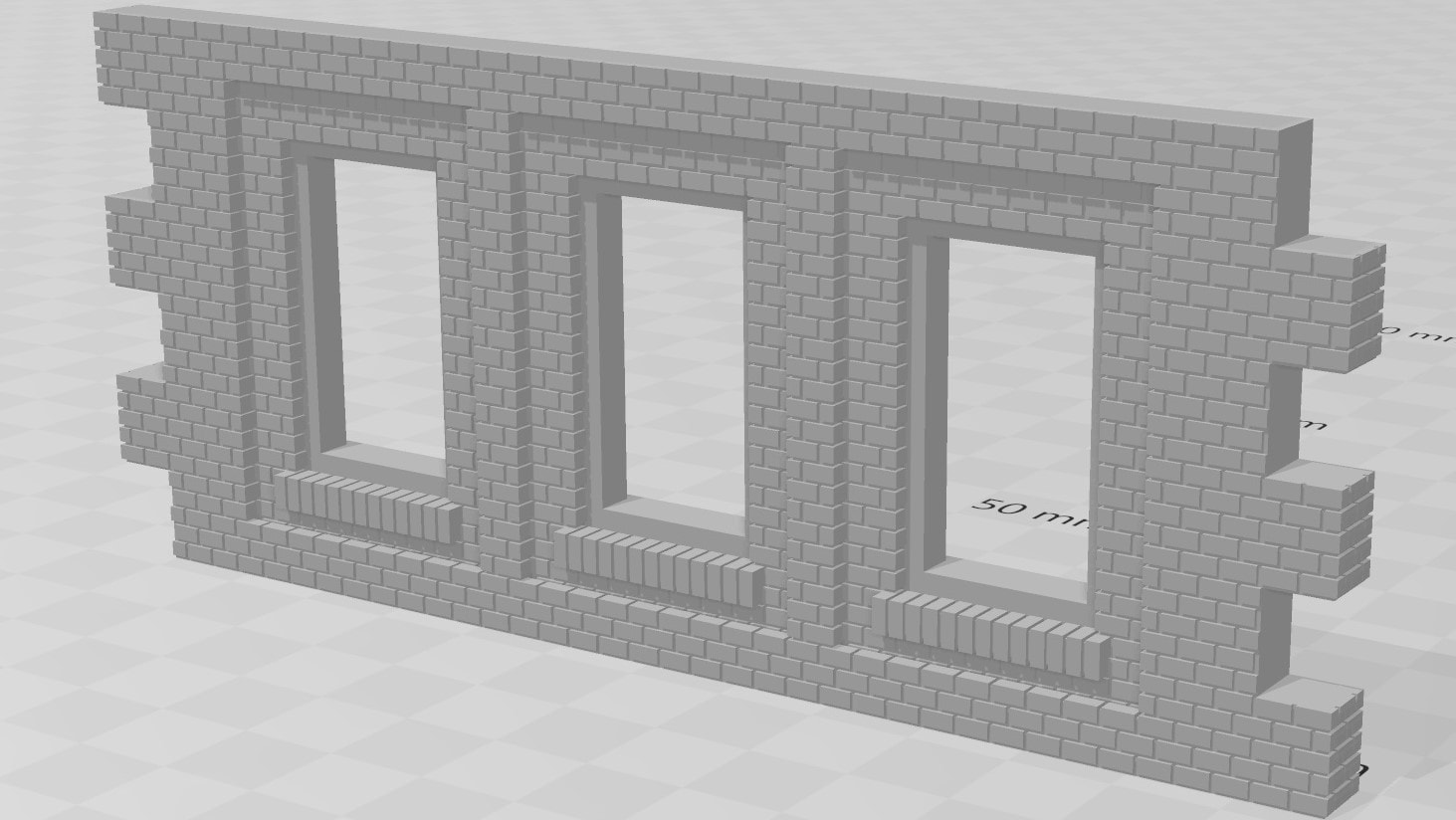 STL Building Creator Set #7 Recessed Windows by 18Charlie - MiniHoarder
