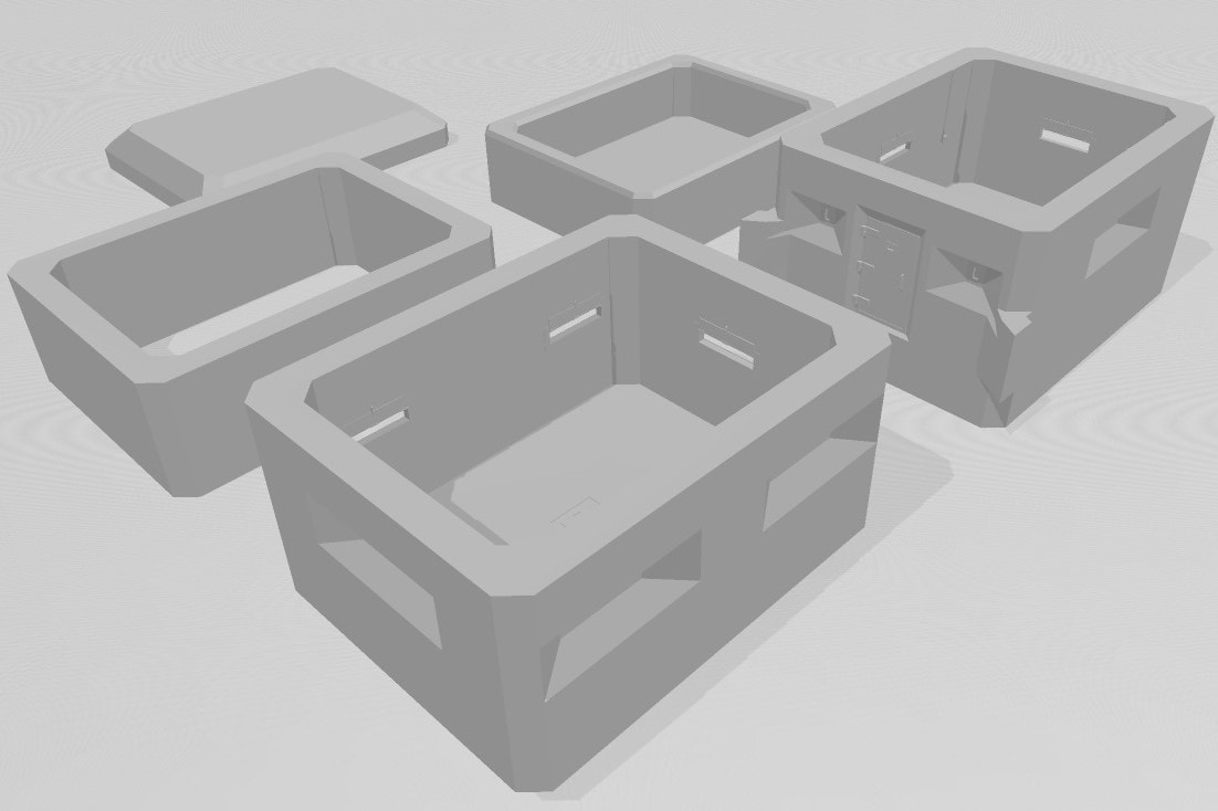 Modular Bridge Bunker/Flack Tower Expansion Kit by 18Charlie - MiniHoarder