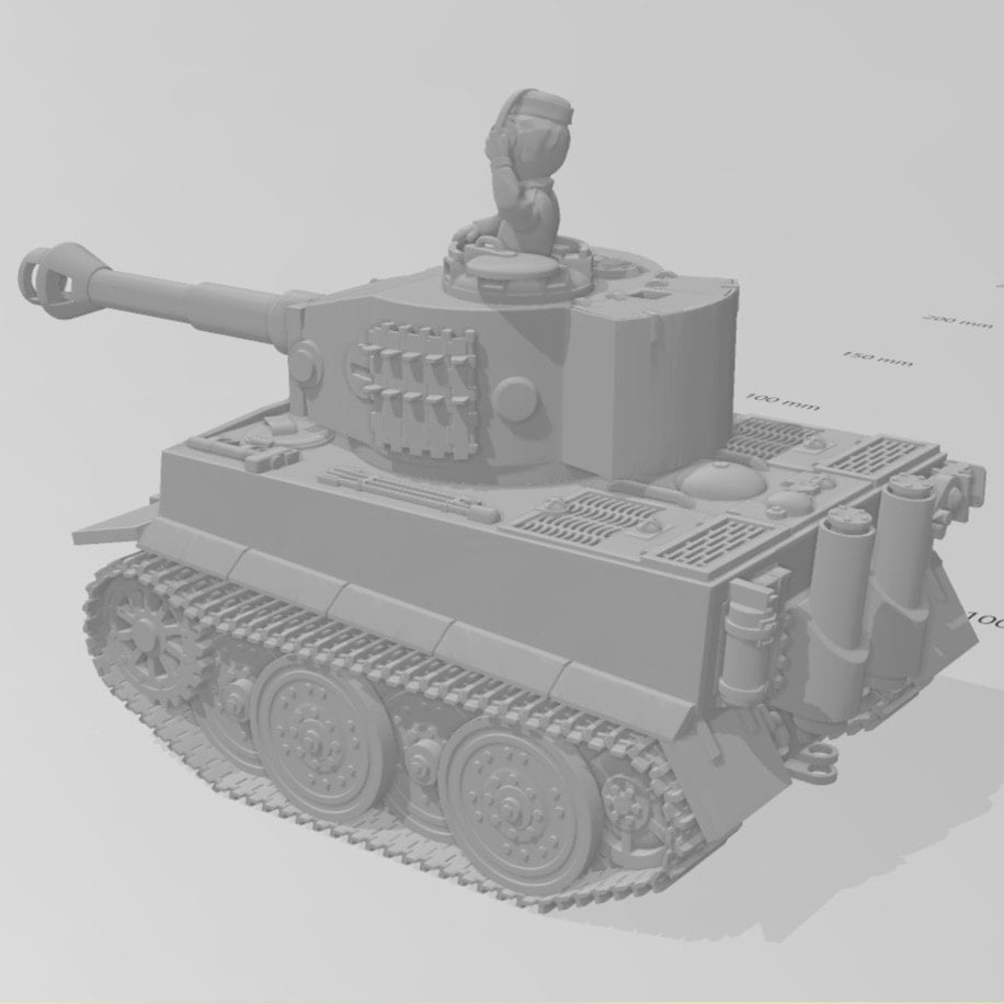 ToonKrieg Tiger Tank Late by 18Charlie - Wargaming3D