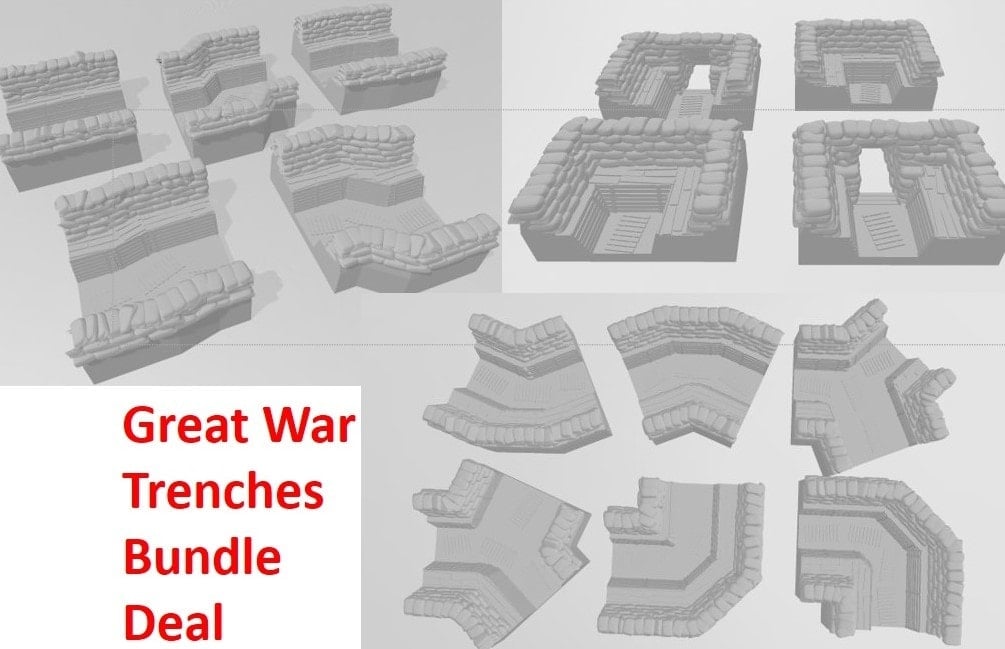 Great War Trenches Bundle Deal by 18Charlie - MiniHoarder