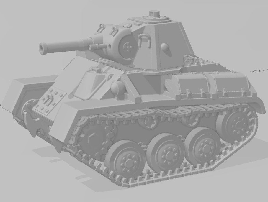 ToonKrieg T70 Light Tank by 18Charlie - Wargaming3D