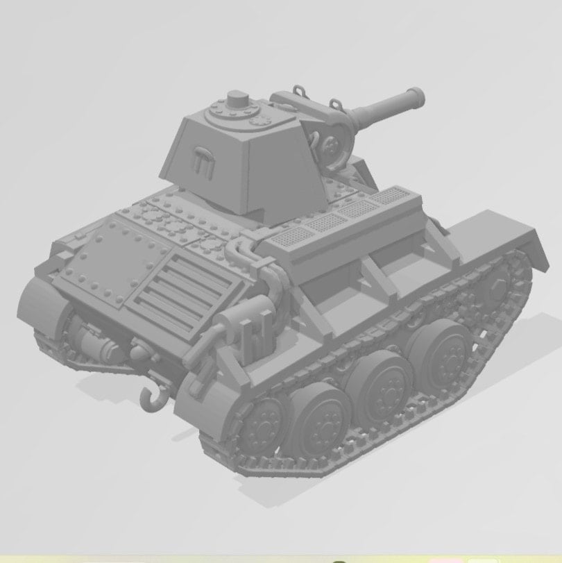 ToonKrieg T70 Light Tank by 18Charlie - Wargaming3D