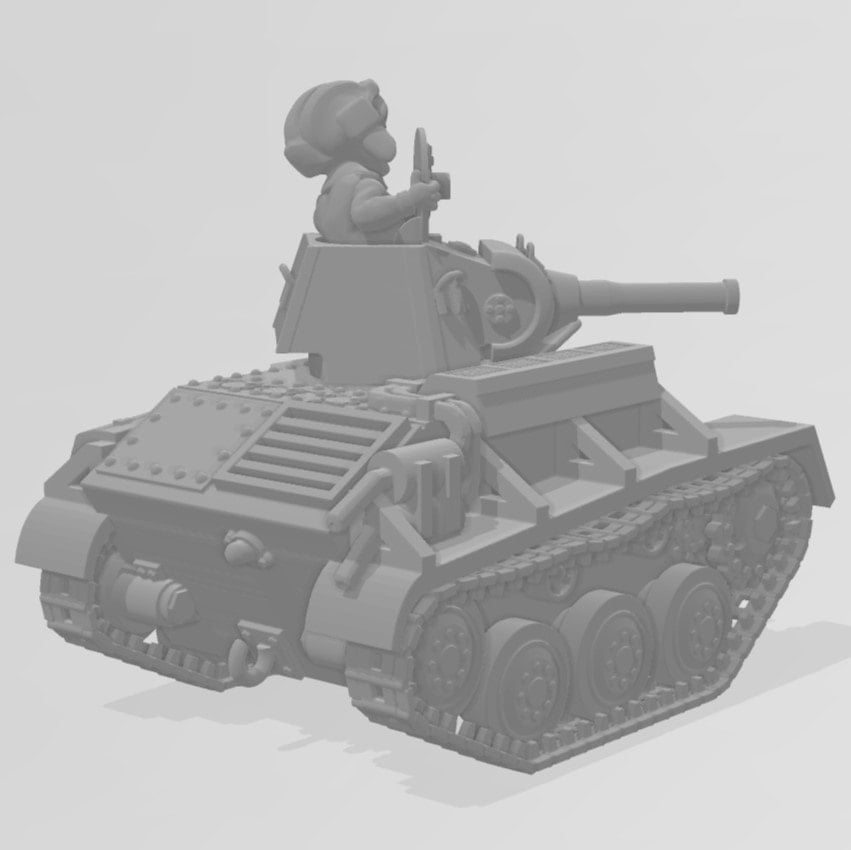 ToonKrieg T70 Light Tank by 18Charlie - Wargaming3D