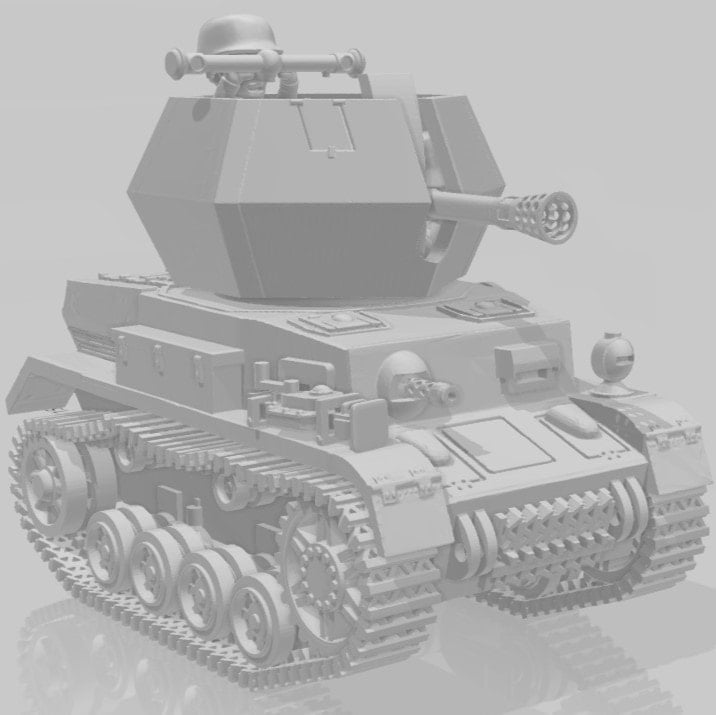 ToonKrieg Flakpanzer IV “Ostwind” by 18Charlie - Wargaming3D