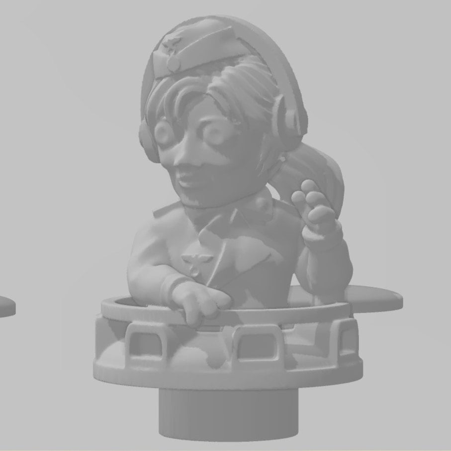 ToonKrieg Female Tiger Tank crew by 18Charlie - Wargaming3D