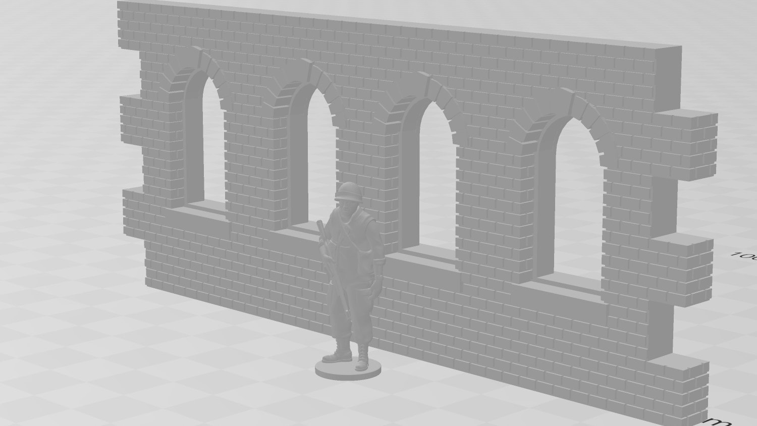 STL Building Creator Set #2 Arched Windows by 18Charlie - Wargaming3D