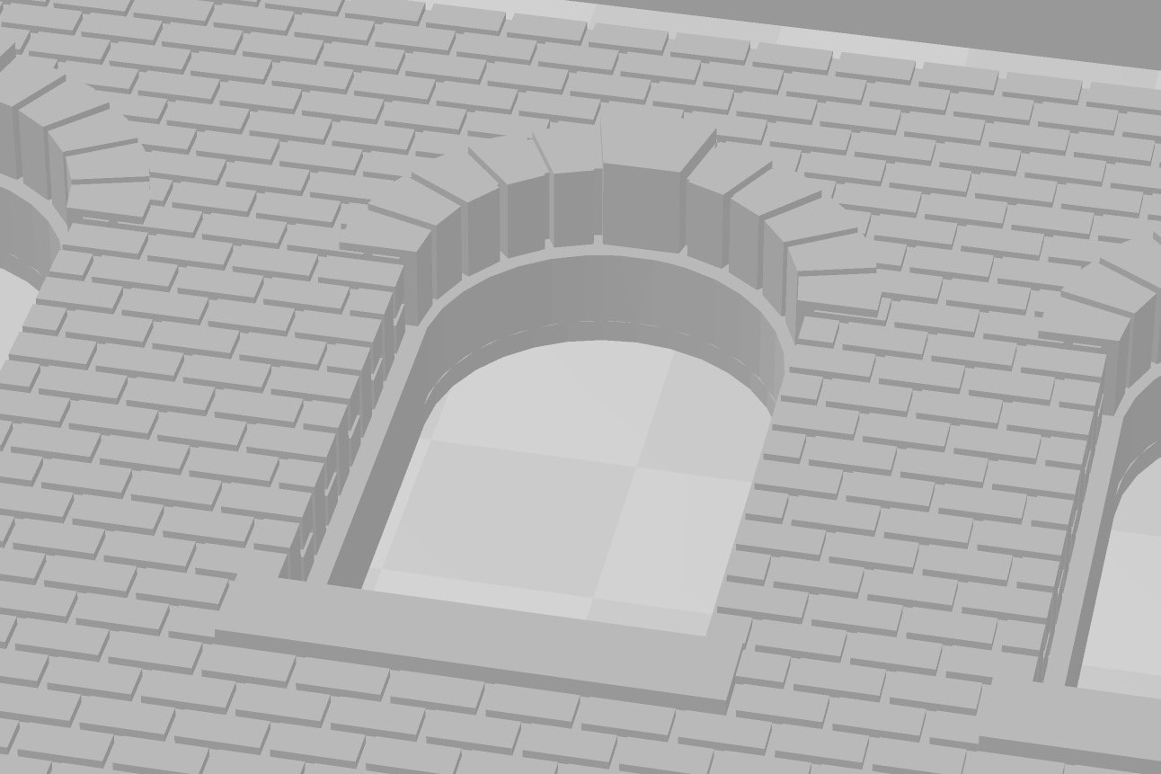 STL Building Creator Set #2 Arched Windows by 18Charlie - Wargaming3D