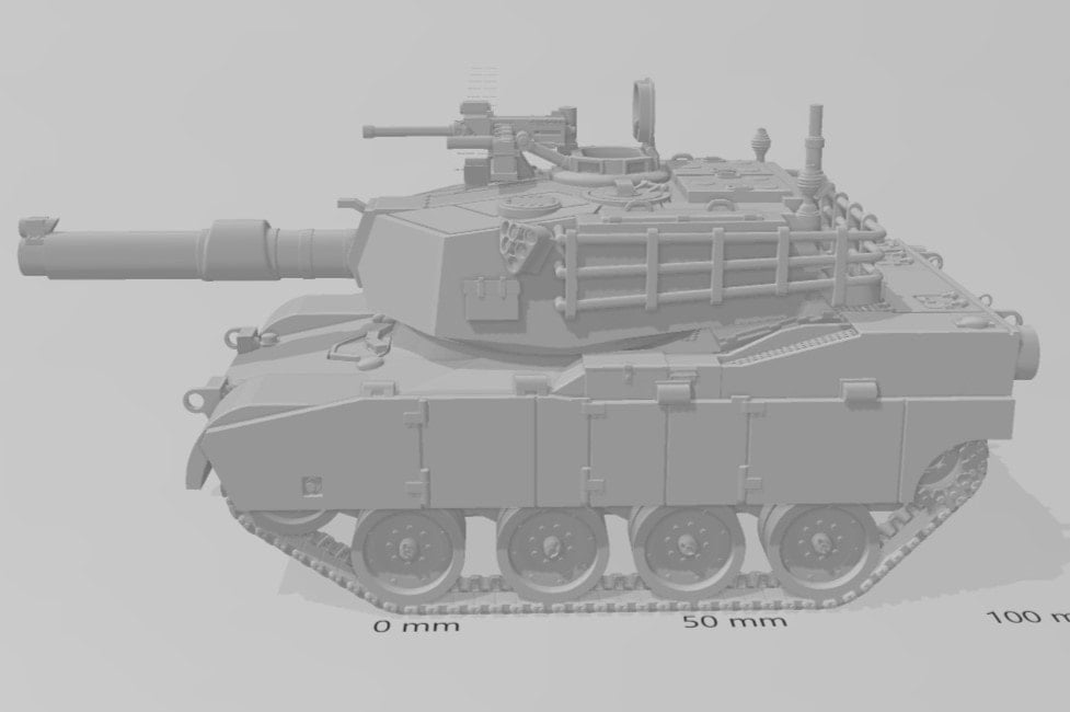 ToonKrieg M1 Abrams Tank by 18Charlie - Wargaming3D