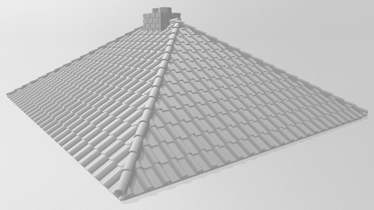 Small Building Tile Roof by 18Charlie - MiniHoarder