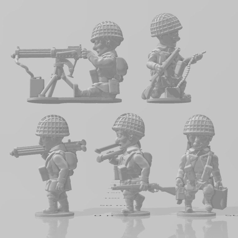 ToonKrieg British Para Heavy MG by 18Charlie - Wargaming3D