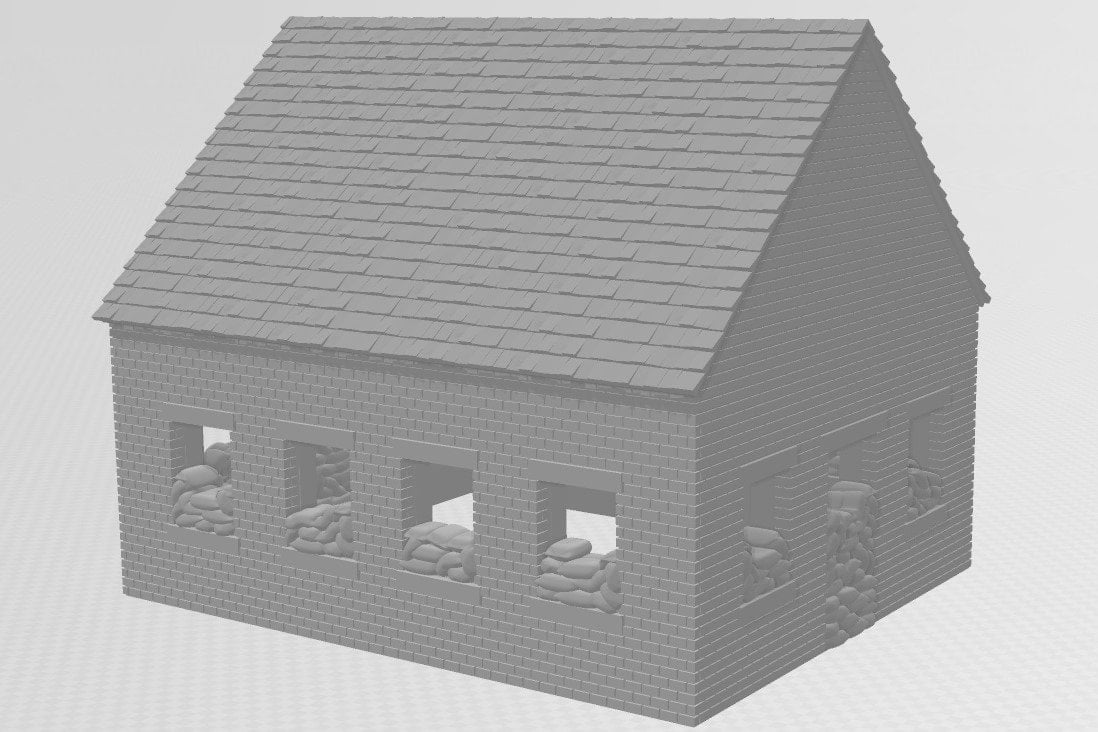 STL Building Creator Set #6 Sandbagged Windows by 18Charlie - MiniHoarder