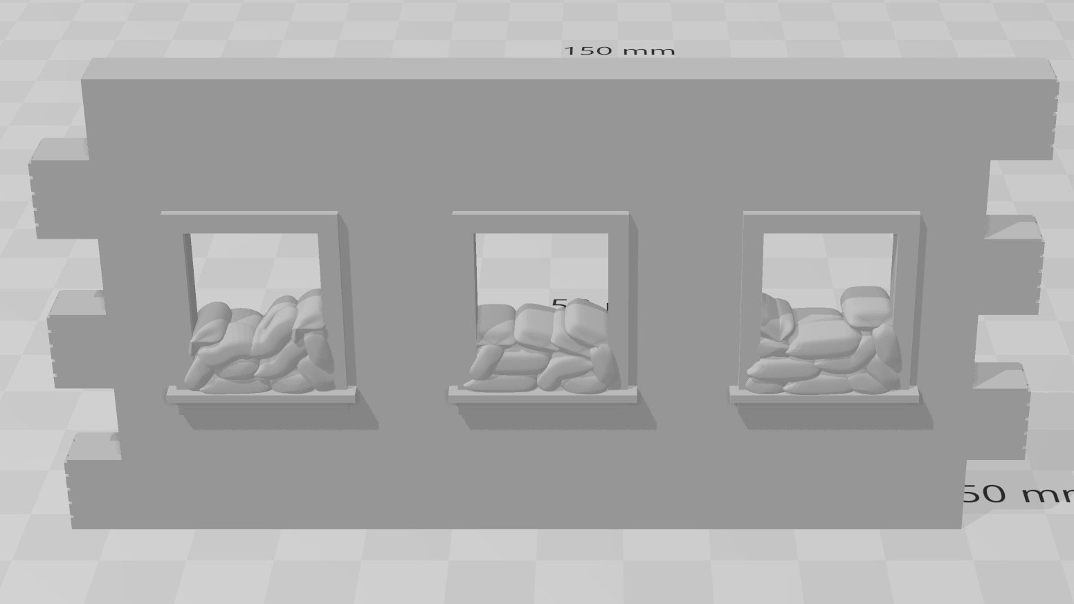 STL Building Creator Set #6 Sandbagged Windows by 18Charlie - MiniHoarder