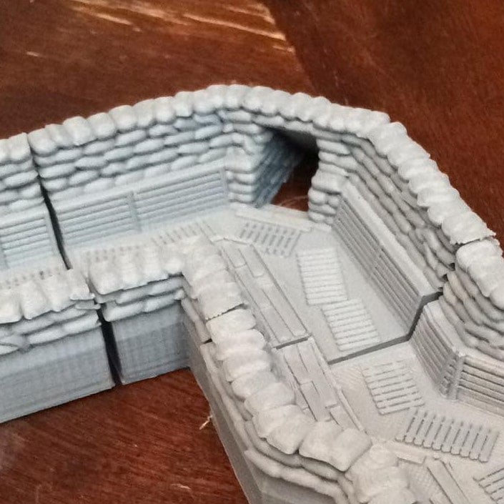 Great War Trenches 90 corner inside with Dougout entrance by 18Charlie ...