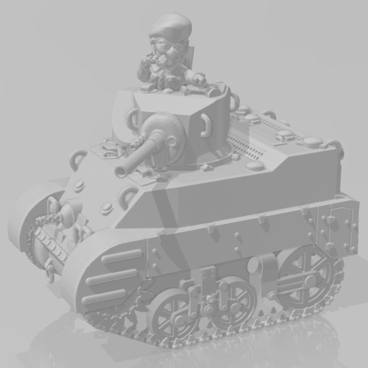 ToonKrieg Stuart Mk VI by 18Charlie - Wargaming3D
