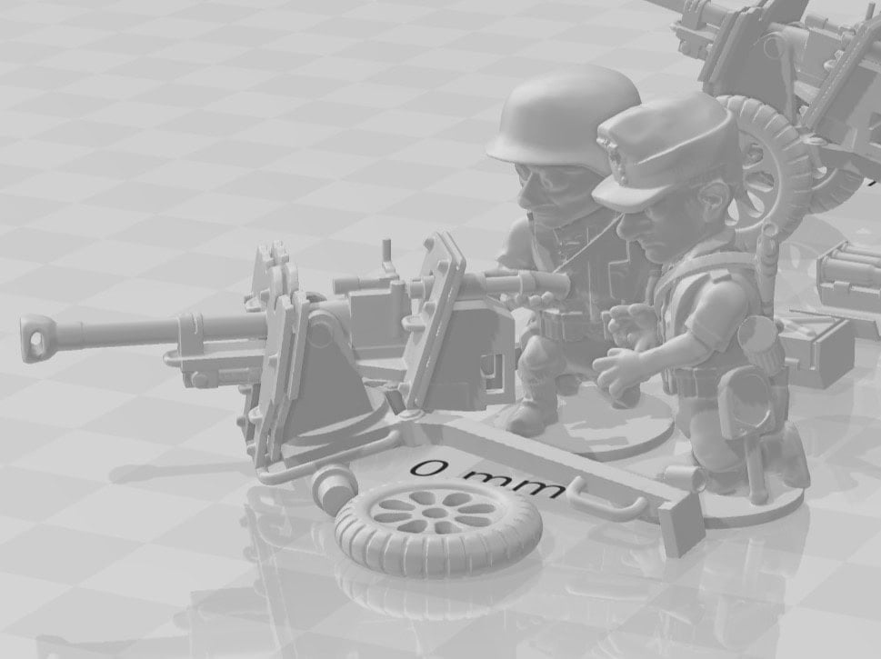 ToonKrieg Panzerbüchse 41 with Afrikakorps Crew by 18Charlie - Wargaming3D
