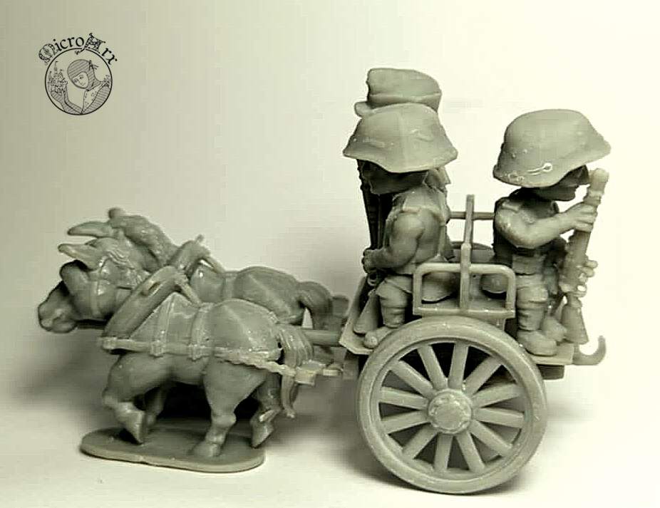 ToonKrieg Panzergrenadier Horse Drawn Limber by 18Charlie - Wargaming3D