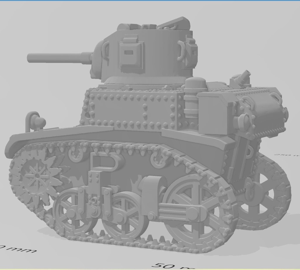 ToonKrieg M3A1 Stuart by 18Charlie - Wargaming3D