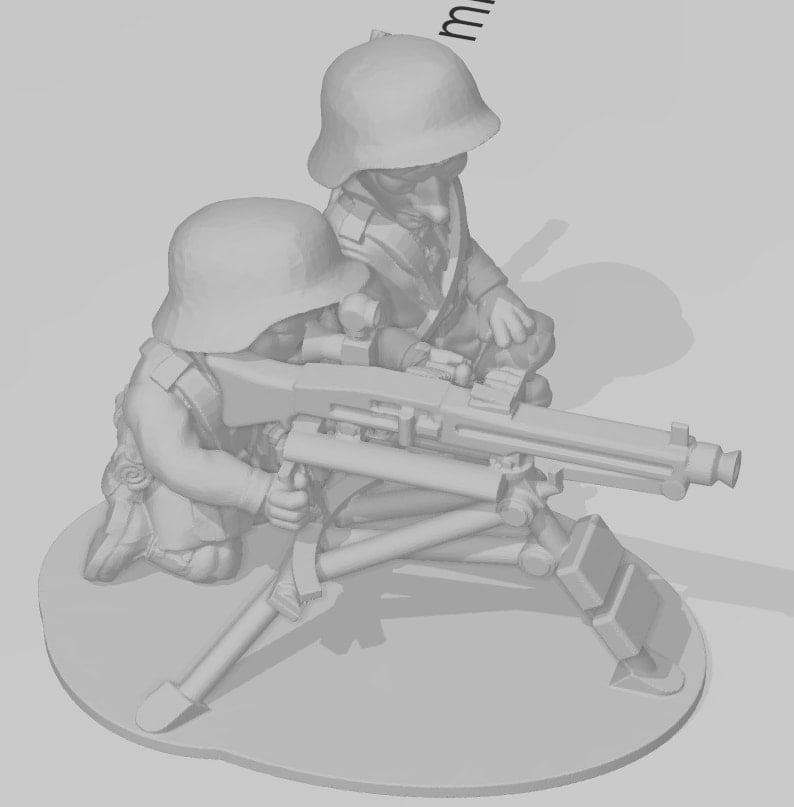 ToonKrieg German Heavy Machine Gun by 18Charlie - Wargaming3D