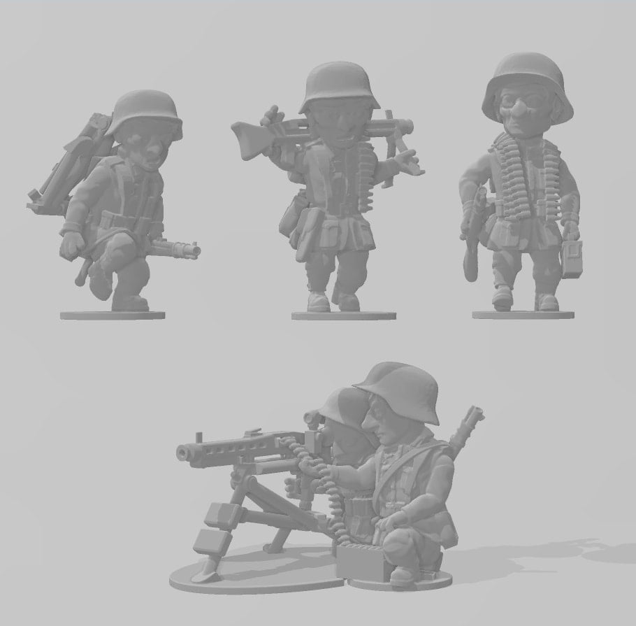 ToonKrieg German Heavy Machine Gun by 18Charlie - Wargaming3D