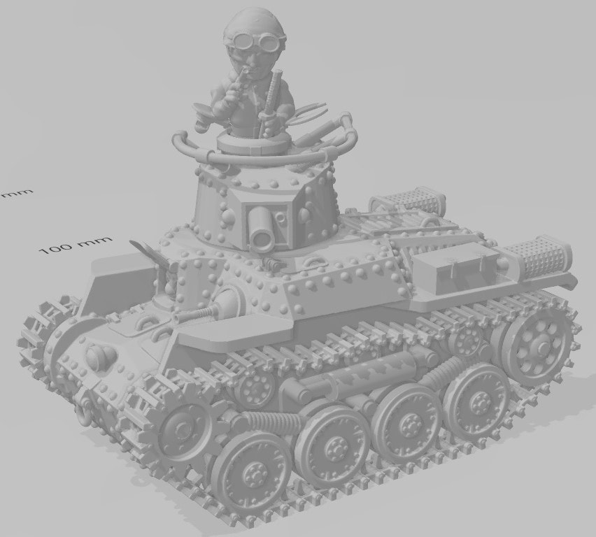 ToonKrieg Type 97 Chi Ha by 18Charlie - Wargaming3D